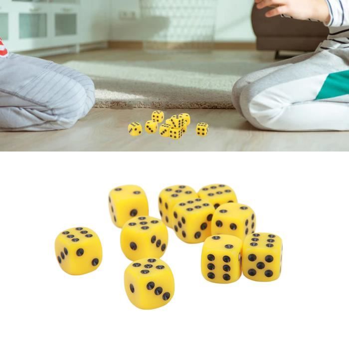 Lot de 30 dés à jouer 16mm - ZERODIS - Jeu de dés pour enfants et ...