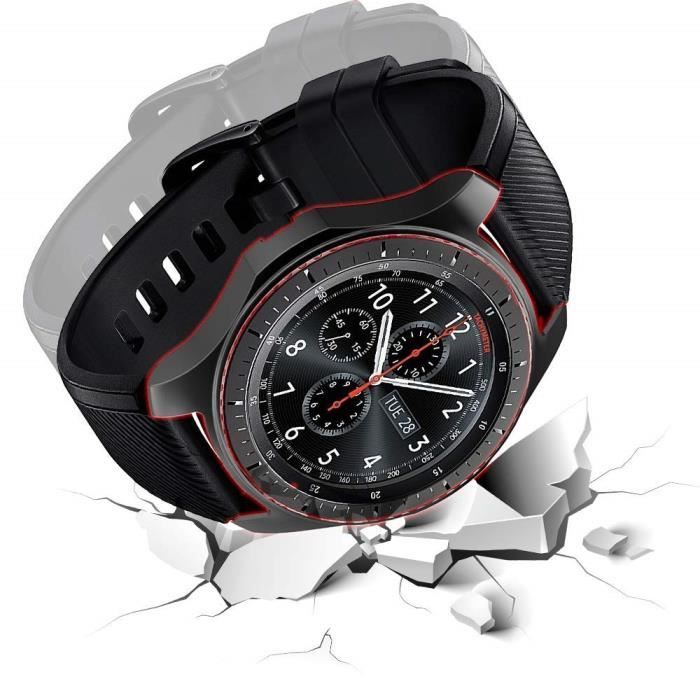 Galaxy watch 46mm - Argent - Coque de protection plaquée pour Samsung ...