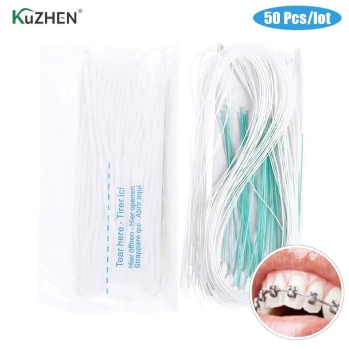 La couleur verte Enfile-fils dentaires, 50 pièces, supports de fil ...