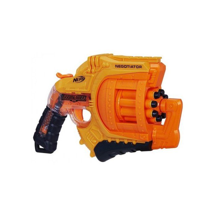 Jeu Plein Air Pistolet Orange Doomlands Negotiator Blaster : Nerf ...