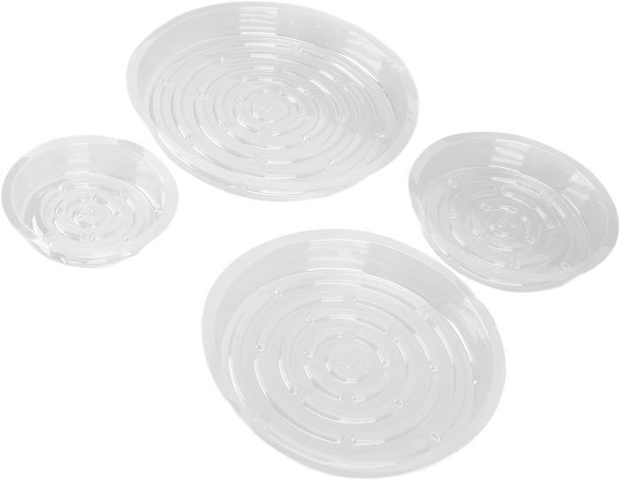 20Pcs Plateau De Soucoupe De Plante Pot De Fleur Transparent Intrieur ...