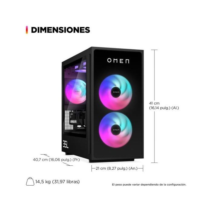 HP OMEN 35L Gaming Desktop GT16-0073ns Intel Core Ultra 5 225F/16GB/1TB ...