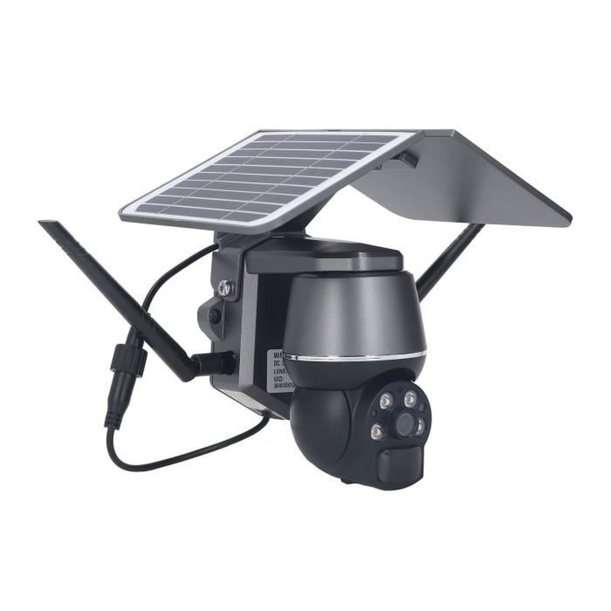 AUN Caméra de sécurité solaire extérieure Système de caméra de sécurité ...