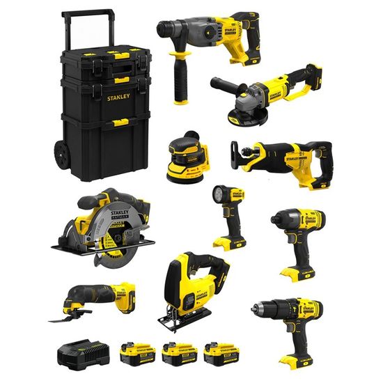 STANLEY FatMax Kit SVK1001 (SFMCH900+SFMCG400+SFMCD711+SFMCF800 ...
