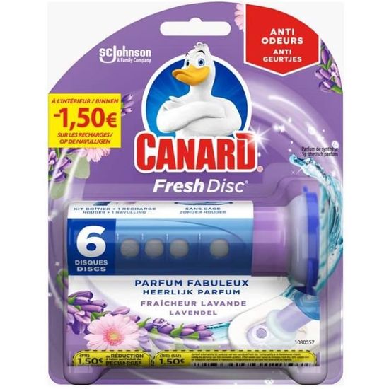 Canard WC Fresh Disc Nettoyant Fraîcheur Lavande 36 ml - Lot de 2[22 ...