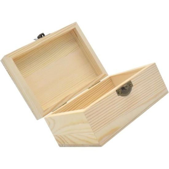 Boîte Boite De Rangement En Bois Coffret Cadeau En Bois Coffre À Bijoux ...