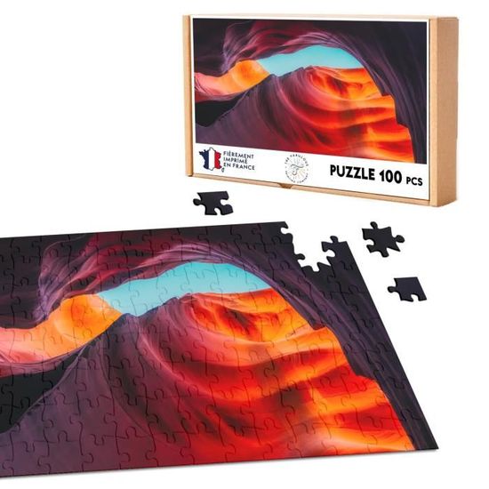 Puzzle Classique 100 pièces Formation Rocheuse Antelope Canyon Arizona ...