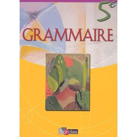 Grammaire 5e - Cdiscount Librairie