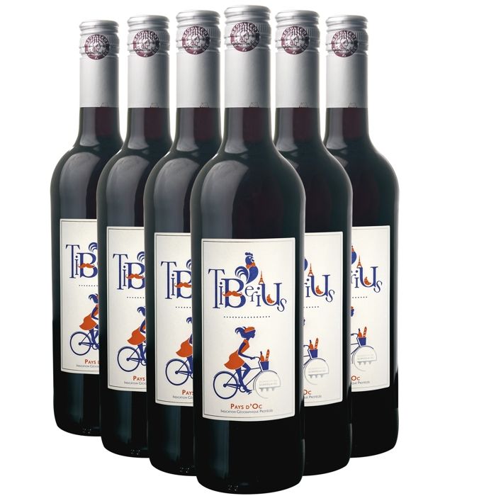 Les Vignerons du Sommiérois Pays d'Oc Tiberius 2023 - Vin Rouge du ...