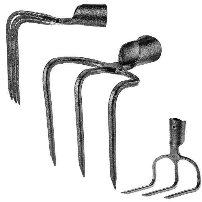 Houe KADAX à 3 dents pour fertiliser le fumier, pelle à fourche non ...