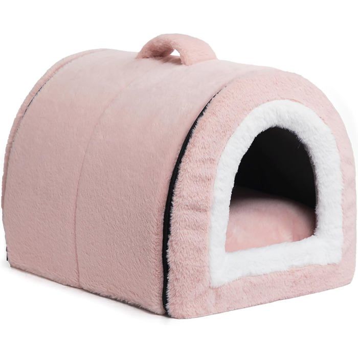 Lit pour Chat Lit pour Chien, Pliable 2 en 1 Niche pour Animaux ...