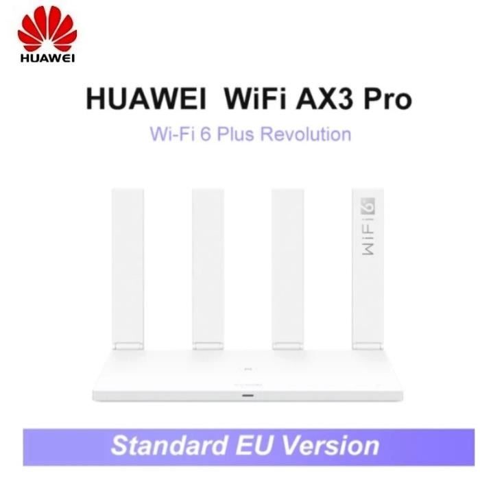 Ax3 pro - HUAWEI – routeur wi-fi 6 + AX3, Version globale, Quad Core, répéteur wi-fi 5 GHz ...
