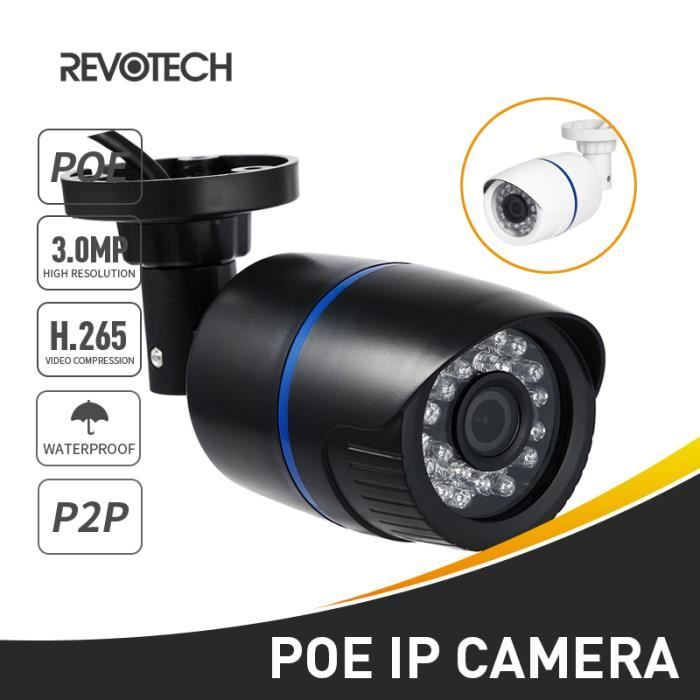 CC 12V (Blanc) - 8 millimètres - REVOTECH Caméra de surveillance bullet ...