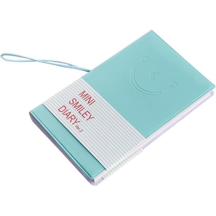 Mini Carnet De Notes En Cuir Synthétique Avec Motif Smiley - 130 X 80 ...
