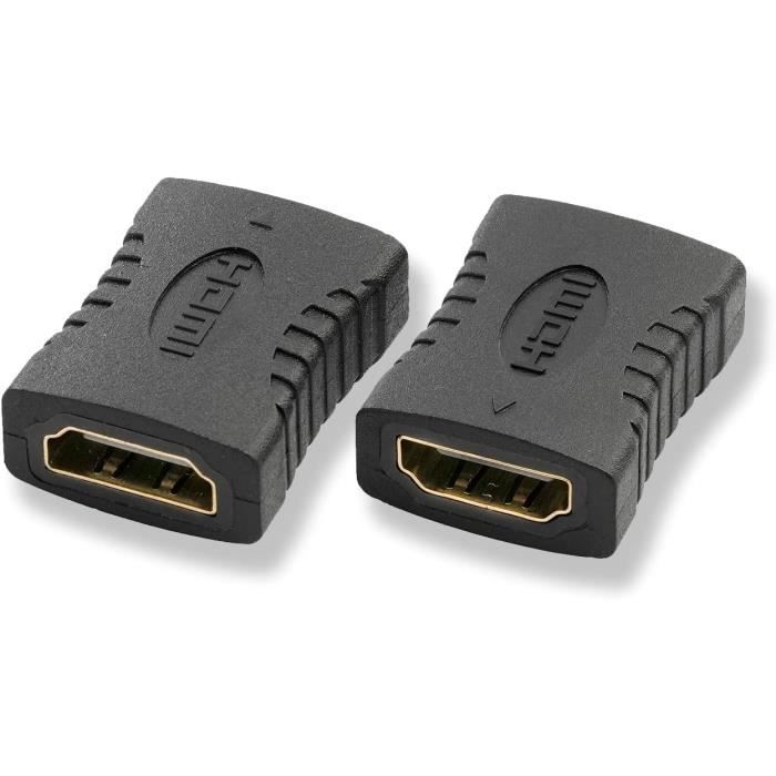 Adaptateur HDMI Femelle-Femelle - Connecteur Extension Câbles HDMI ...