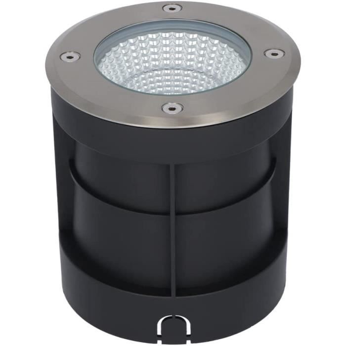 Spot Encastrable Extérieur LED - Donnie - Rond - Acier Inoxydable - Blanc Chaud 3000K - IP67 ...