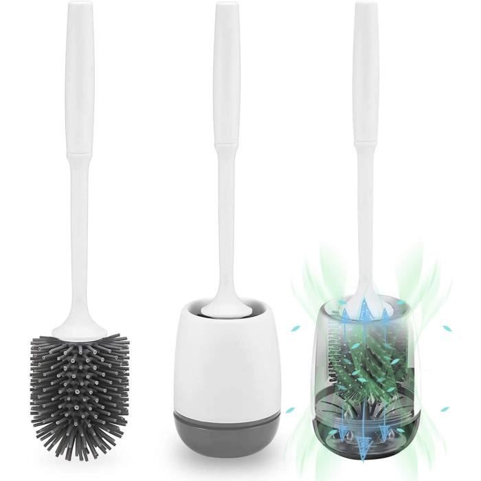 Brosse Wc En Silicone Avec Support Mural Et Support En Silicone Avec Kit De Support À Séchage ...