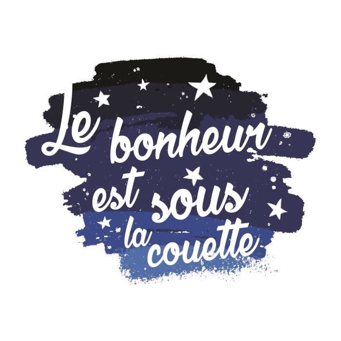 Stickers adhésif mural Le bonheur - 40x31cm - Cdiscount Maison