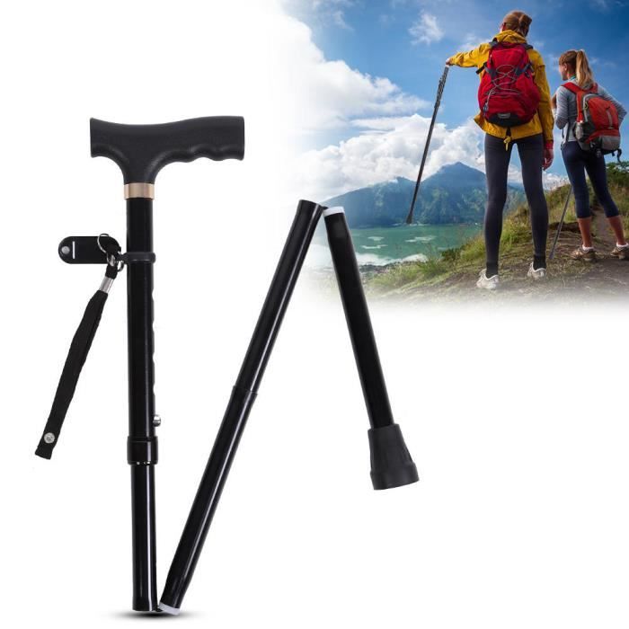 EBTOOLS Canne pliable Canne de Marche Pliable Béquille à Poignée ...