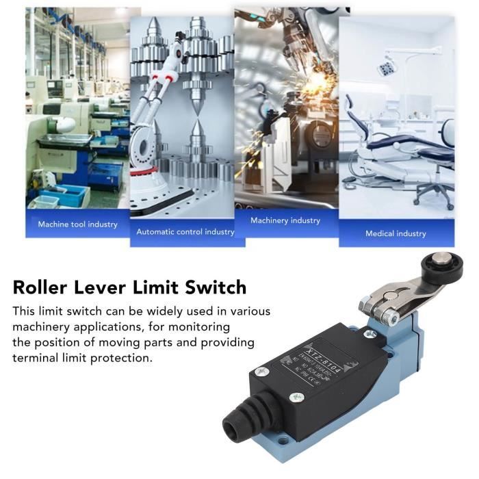 Interrupteur De Fin De Course 250 V/AC 5 A Levier à Galet à Rappel ...