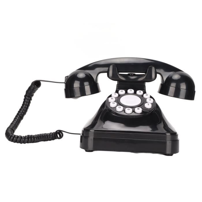 Téléphone Filaire à Bouton Classique Téléphone Fixe Filaire - Cdiscount ...