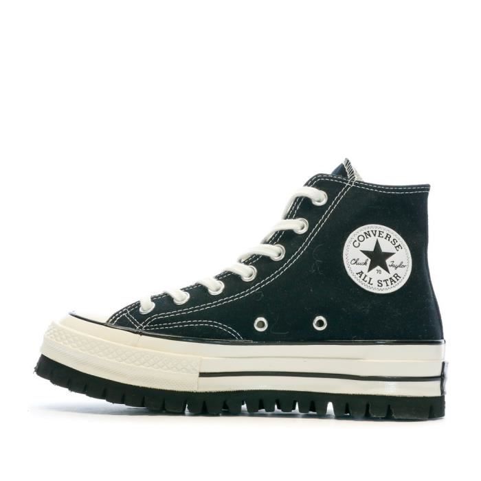 Baskets Noires Mixte Converse Chuck 70 Canvas Black - Cdiscount Chaussures