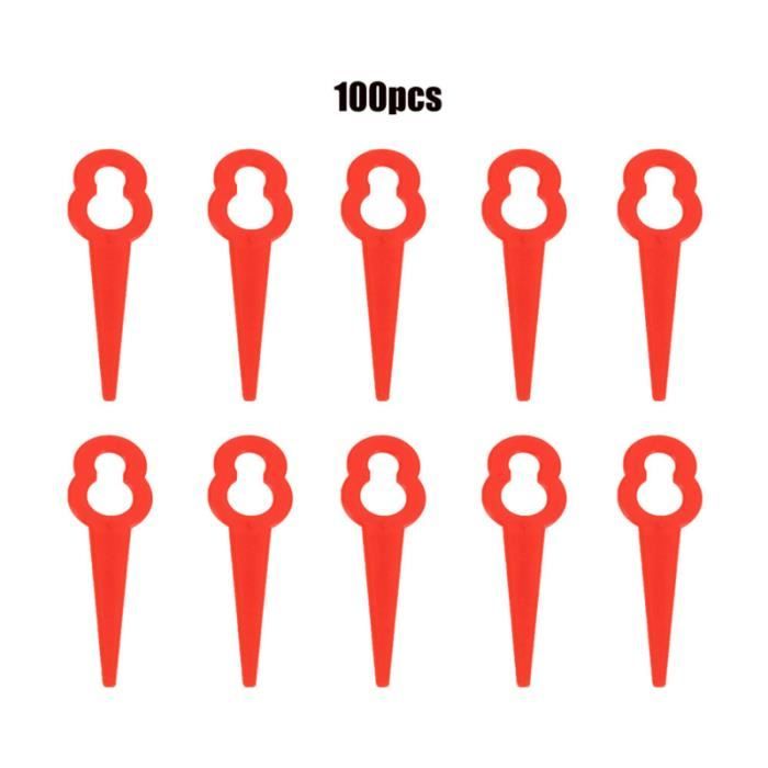 100 pièces lames de coupe-herbe pratiques de coupe-bordures de ...