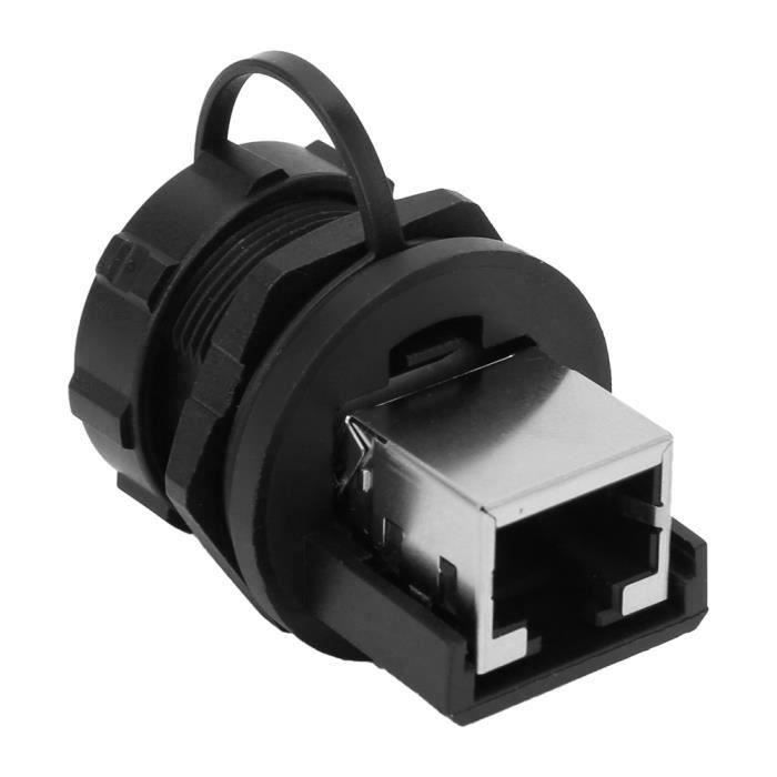 Like-Connecteur RJ45 coupleur RJ45 noir Aviation IP67 Durable pour ...