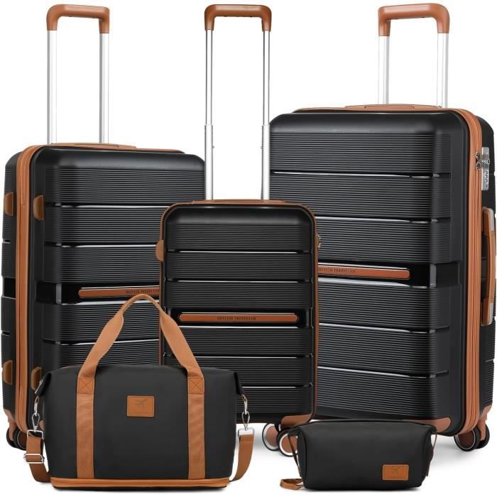 Set De 5 Valises De Voyage Rigide Valise Cabine+ Valise Moyenne+ Grande ...