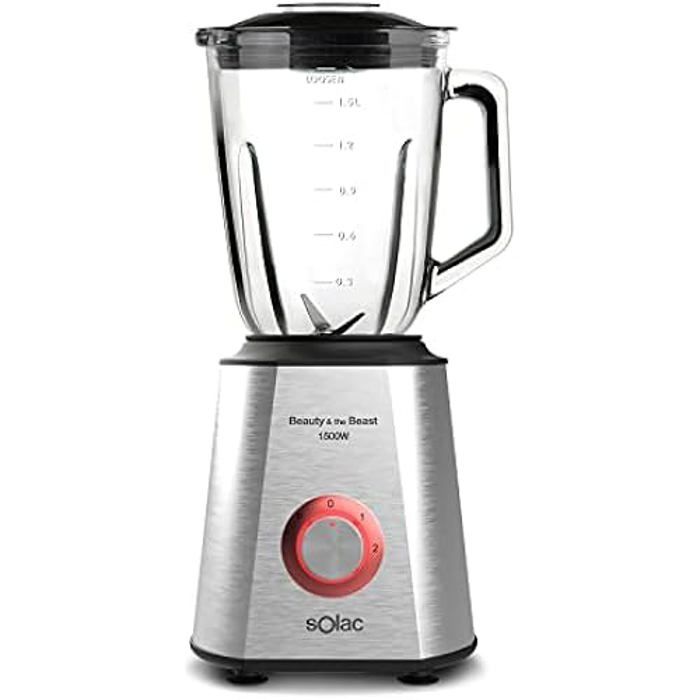 Bol mixeur blender - SOLAC - BV5728 - 1500 Watts - 2 vitesses - Acier ...