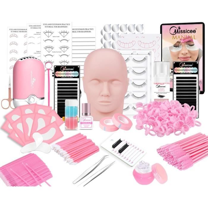 Kit d'extension de cils, Missicee Kit professionnel d'extension de cils ...