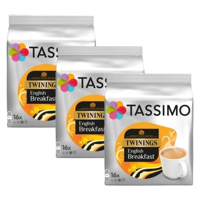 3 Tassimo Twinings English Breakfast - Cdiscount Au quotidien