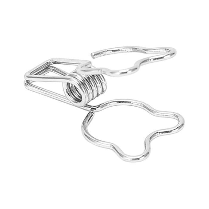 Tbest Pince-notes 100 pièces pince à reliure creux dessin animé ours ...