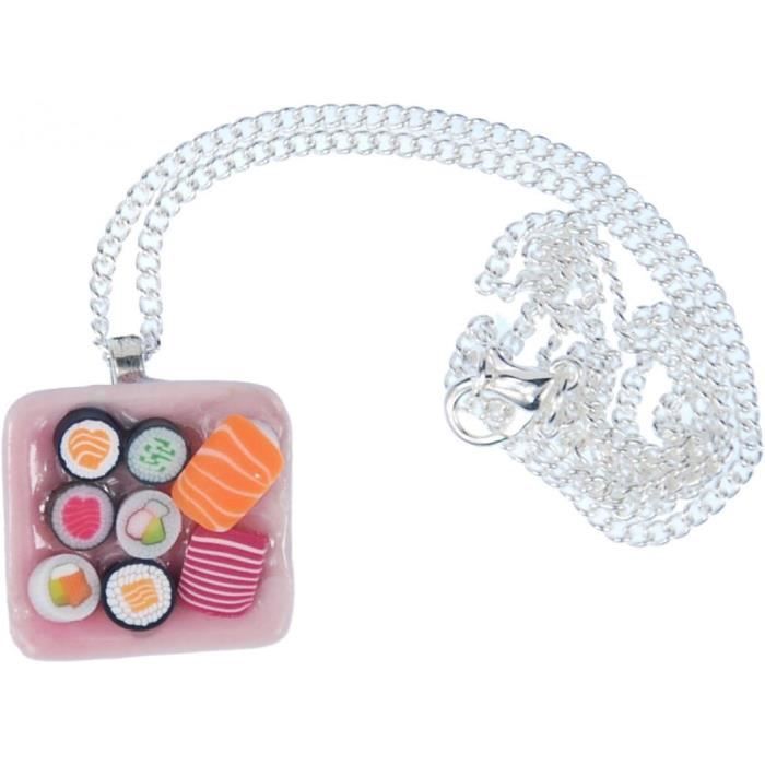 Plat De Sushi Japon Collier - Main Bijoux À La Mode I Longueur Pendante ...