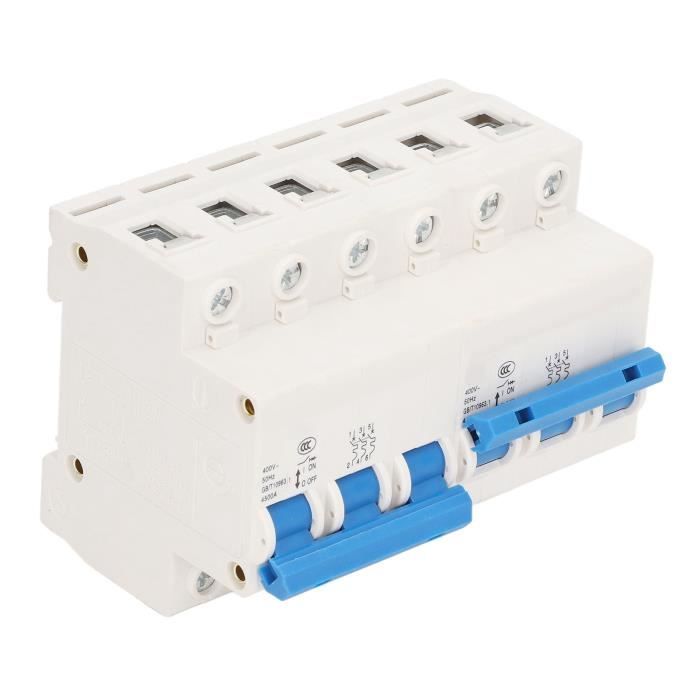 VBESTLIFE Disjoncteur miniature Disjoncteur à double alimentation Rail de guidage DIN Micro ...