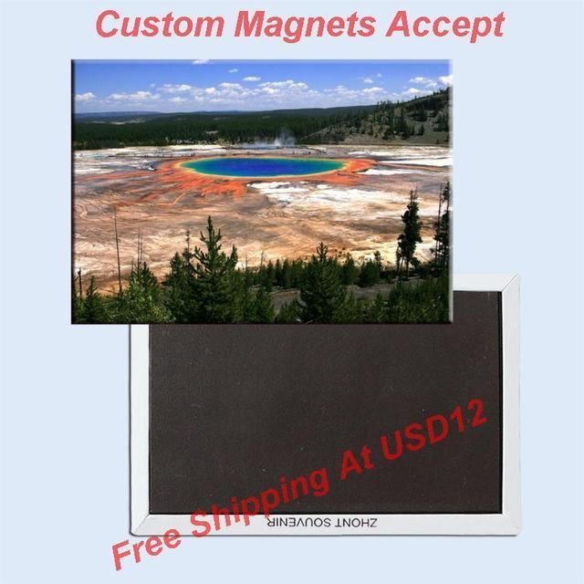 MAGNETS,--Aimants de voyage en métal, Souvenir coloré du parc National ...