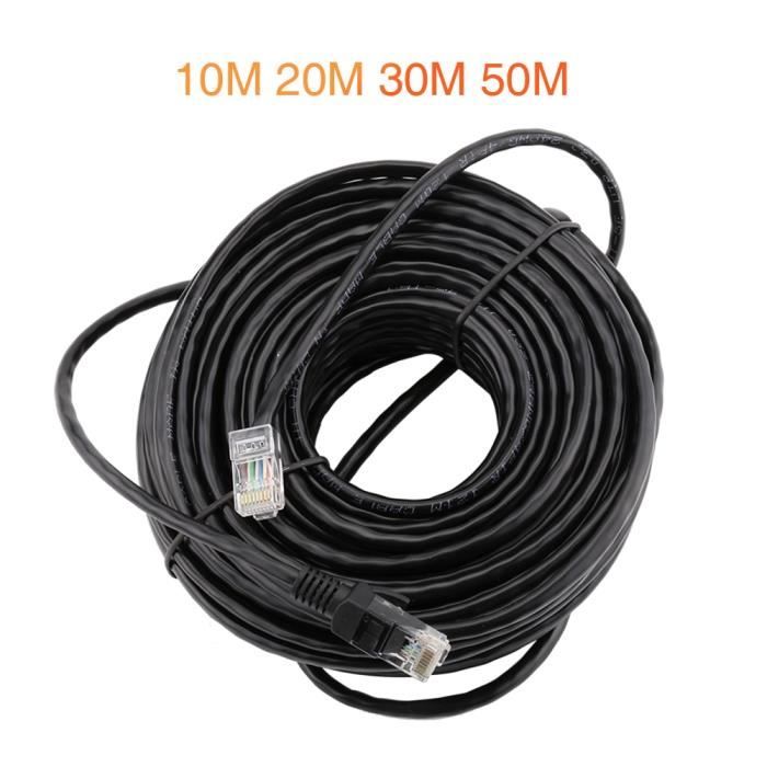 Câble d'alimentation,câble Ethernet Cat5 Lan pour caméra IP,10M 20M 30M 50M en option,câble ...
