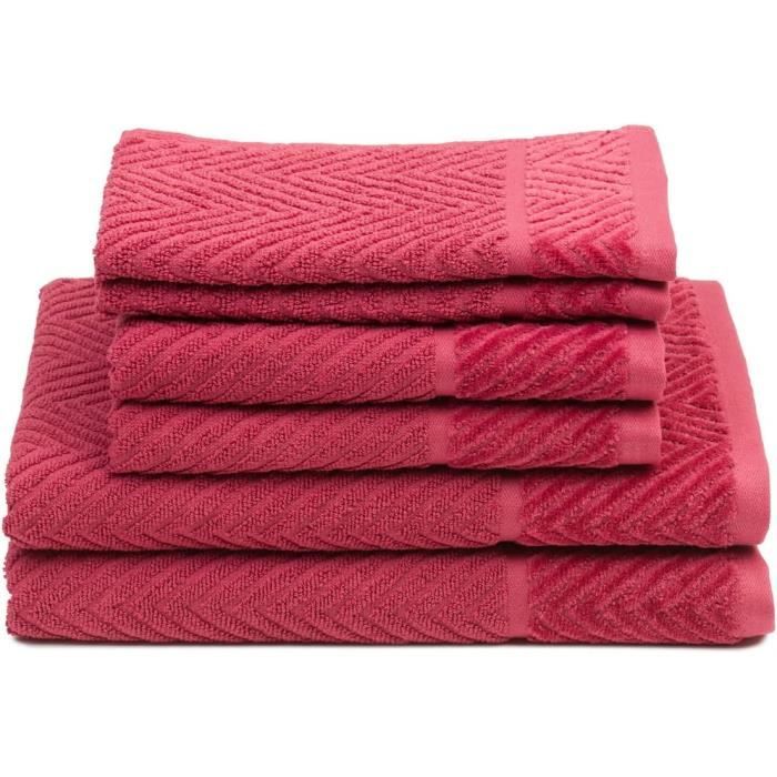 Gözze-Set Serviette Éponge2 Serviettes (50 X 100 Cm)2 Serviettes De ...