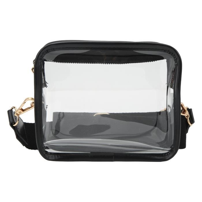 Zerone sac transparent Sac à bandoulière transparent en PVC avec ...
