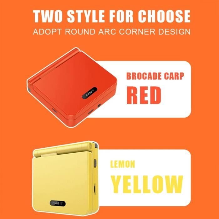 Rouge 16G - Console de jeu portable V90, écran IPS de 3.0 pouces ...