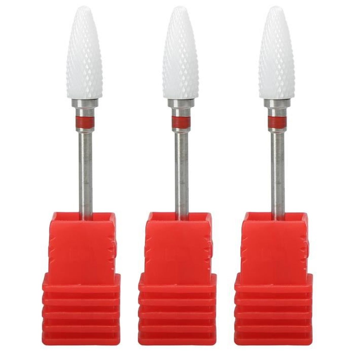 3PCS Céramique Forets à Ongles Set Embout À Ponceuse Ongles Outils pour ...