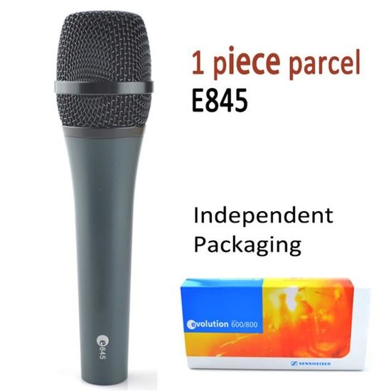 1 pièce e845 Microphone à condensateur filaire dynamique e835, qualité A, Performance ...