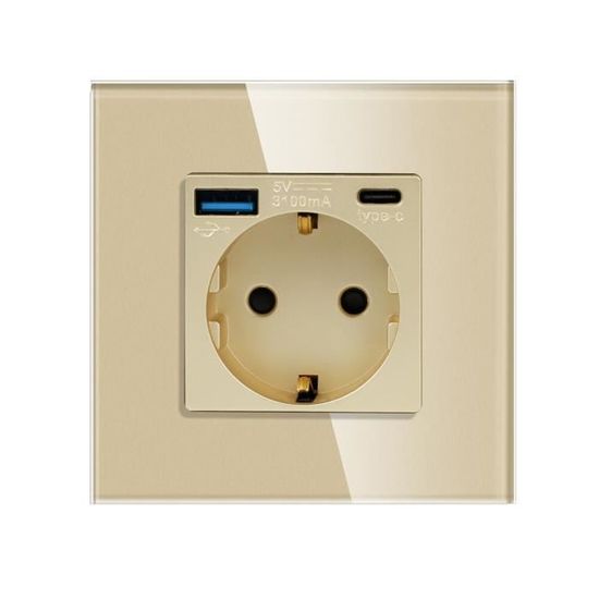 Bingoelec-Prises électriques de prise de courant EU avec USB Type-C ...
