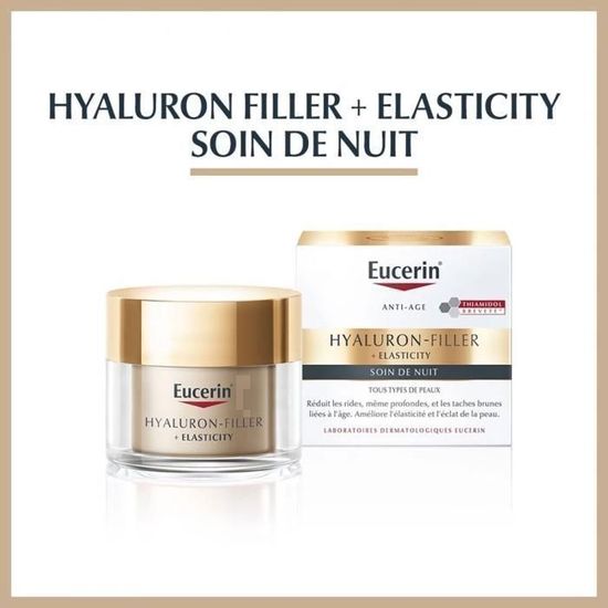 Eucerin Hyaluron-Filler + Elasticity Soin de Nuit Anti-Age 50ml - Cdiscount Au quotidien