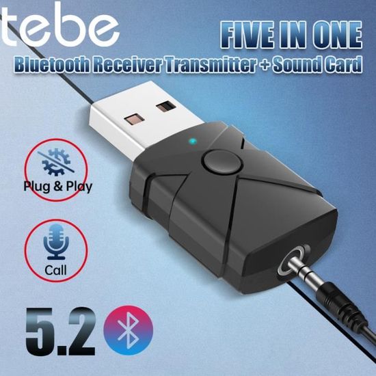 1 USB Bluetooth 52 Audio Adapter Wireless Receiver Transmitter Sound ...