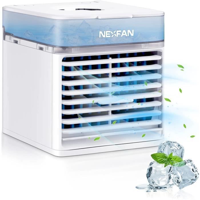 CLIMATISEUR MOBILE Climat ur Portable avec 3 Vitesses 7 Couleurs ...