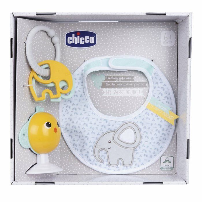 Coffret repas - Chicco - Éléphant et ses Amis - Multicolore - Plastique ...