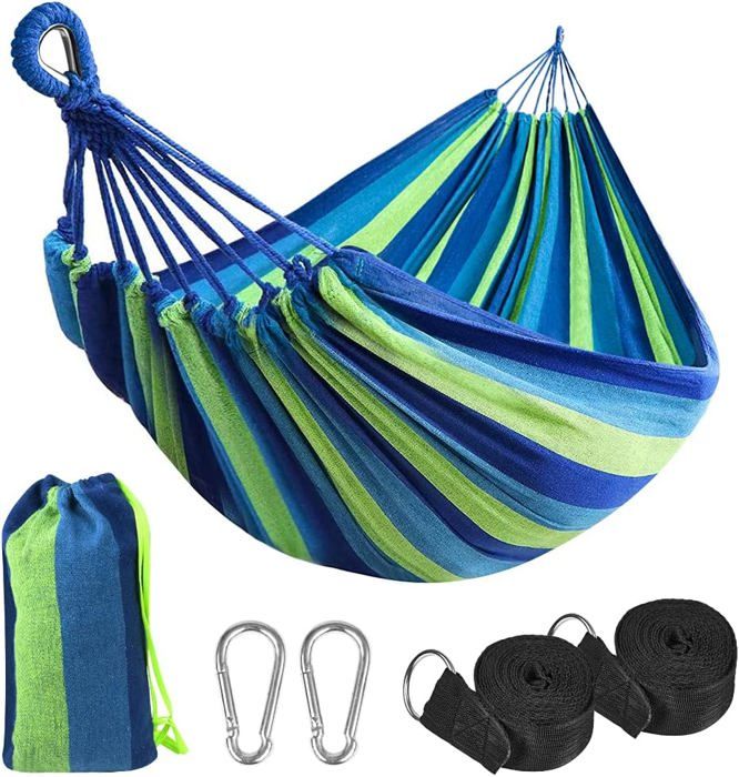 Hamac d'extérieur de Camping,210x150cm Simple ou Double Hamac en Plein ...