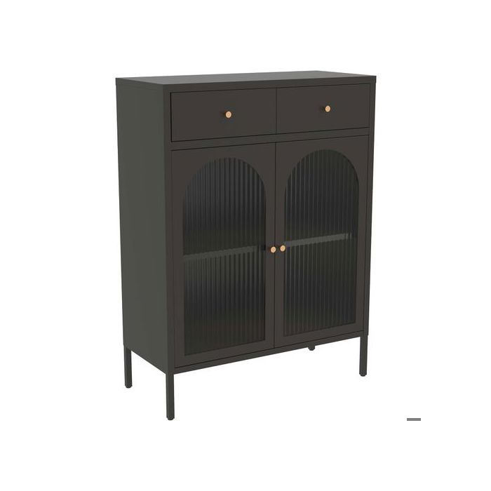 Armoire de rangement - ASTUIAT - Métallique - 110 x 80 x 35 cm - Design ...