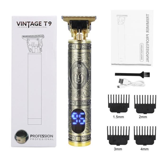 Color Hair Trimmer11 Tondeuse rechargeable T9 Pour Hommes, Rasoir Sans Fil Pour Barbier ...